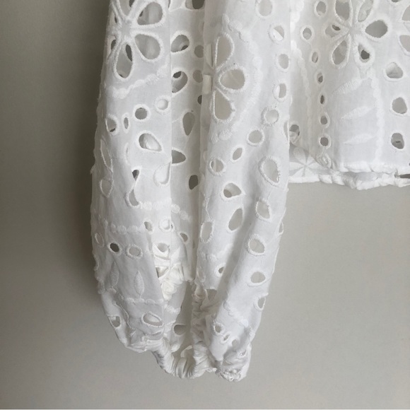 Zara | Tops | Openwork Embroidery Shirt | Poshmark